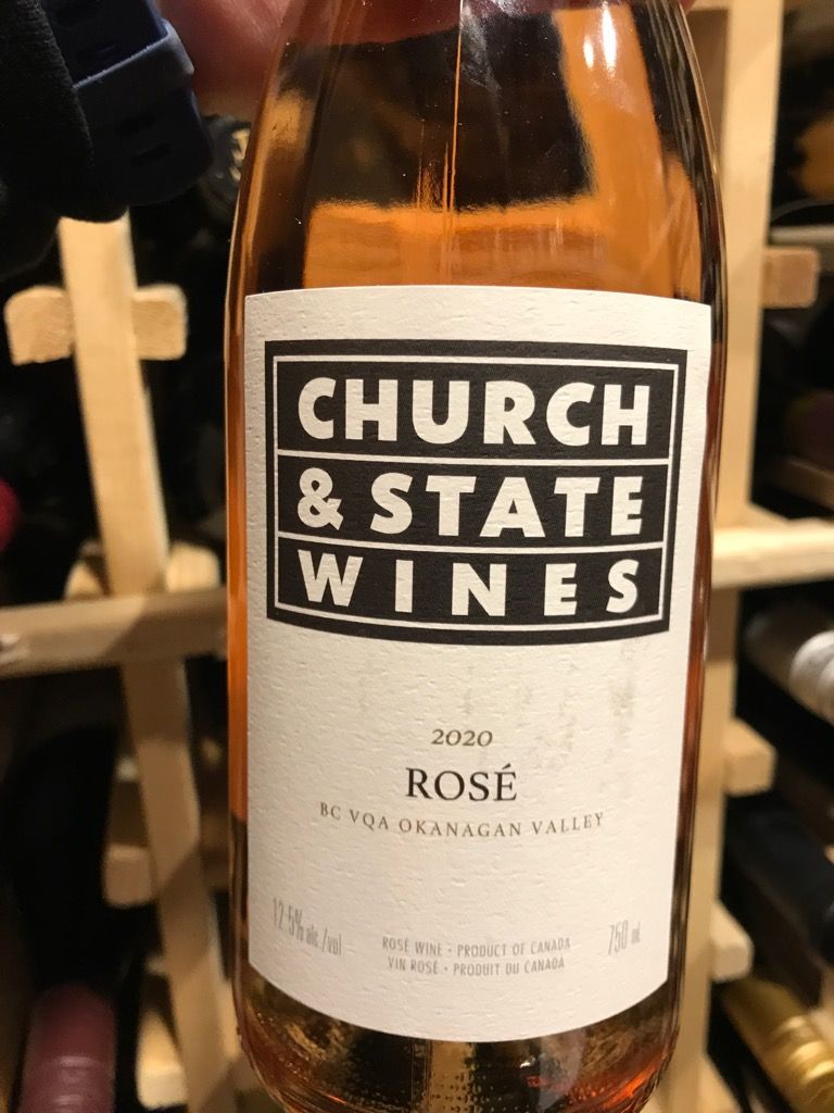 2020 Church & State Wines Rosé, Canada, British Columbia, Okanagan ...