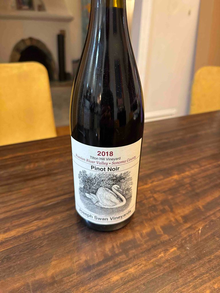 2018 Joseph Swan Vineyards Pinot Noir Tilton Hill, USA, California ...