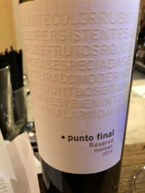 2014 Bodega Renacer Malbec Punto Final Classico, Argentina, Mendoza - CellarTracker