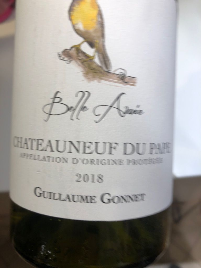 2018 Guillaume Gonnet Châteauneuf-du-Pape Blanc Belle Amie, France, Rhône, Southern Rhône ...