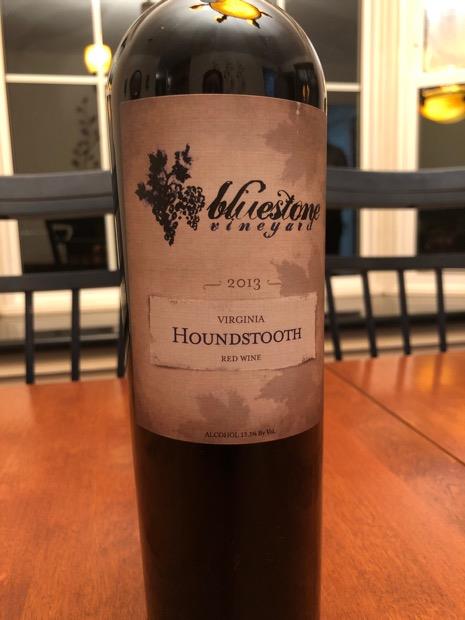 2013 Bluestone Vineyard Houndstooth, USA, Virginia, Shenandoah Valley ...