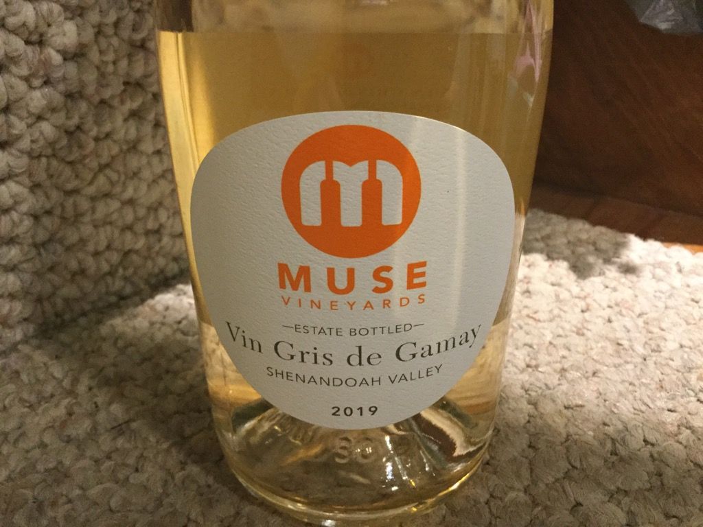 2017 Muse Vineyards Gamay Vin Gris de Gamay, USA, Virginia, Shenandoah ...