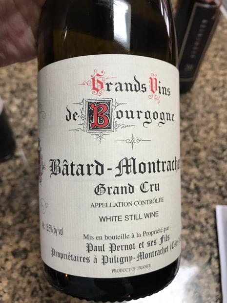 2014 Paul Pernot et ses Fils Bâtard-Montrachet, France, Burgundy, Côte de Beaune, Bâtard ...