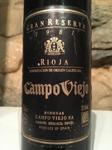 1981 Campo Viejo Rioja Gran Reserva, Spain, La Rioja, Rioja - CellarTracker