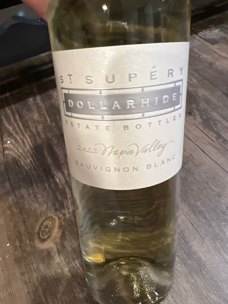 2022 St. Supéry Sauvignon Blanc Cold Concrete Fermented Dollarhide ...