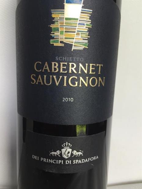2009 Azienda Agricola Spadafora Cabernet Sauvignon Sicilia Schietto ...
