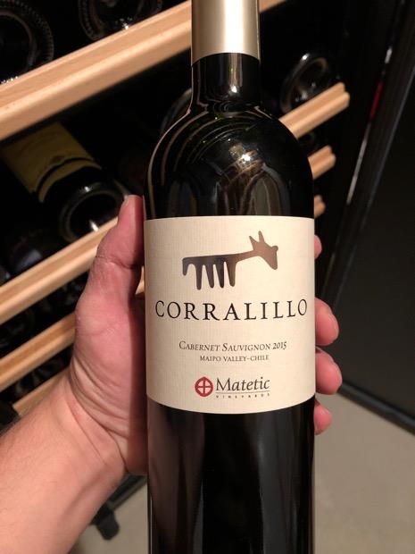 2015 Matetic Vineyards Cabernet Sauvignon Corralillo, Chile, Maipo ...