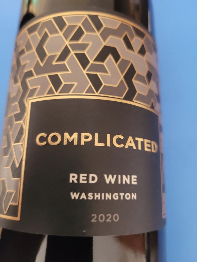 2020 Complicated Red Wine, USA, Washington - CellarTracker