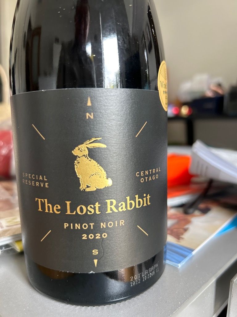 2019 The Lost Rabbit Pinot Noir, New Zealand, South Island, Otago ...