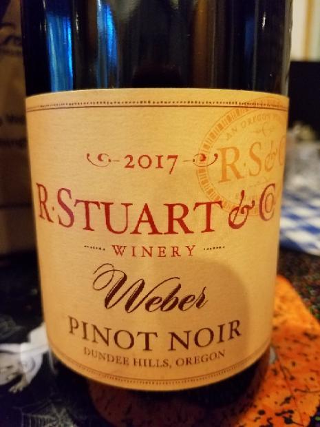 2017 R. Stuart & Co. Pinot Noir Weber Vineyard, USA, Oregon, Willamette ...