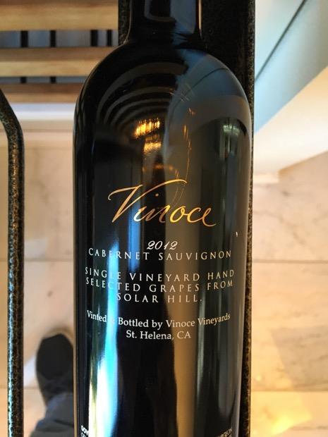 2012 Vinoce Cabernet Sauvignon Reserve, USA, California, Napa Valley ...