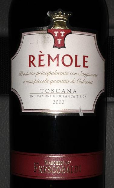 2000 Marchesi de' Frescobaldi Rèmole Toscana IGT, Italy, Tuscany ...