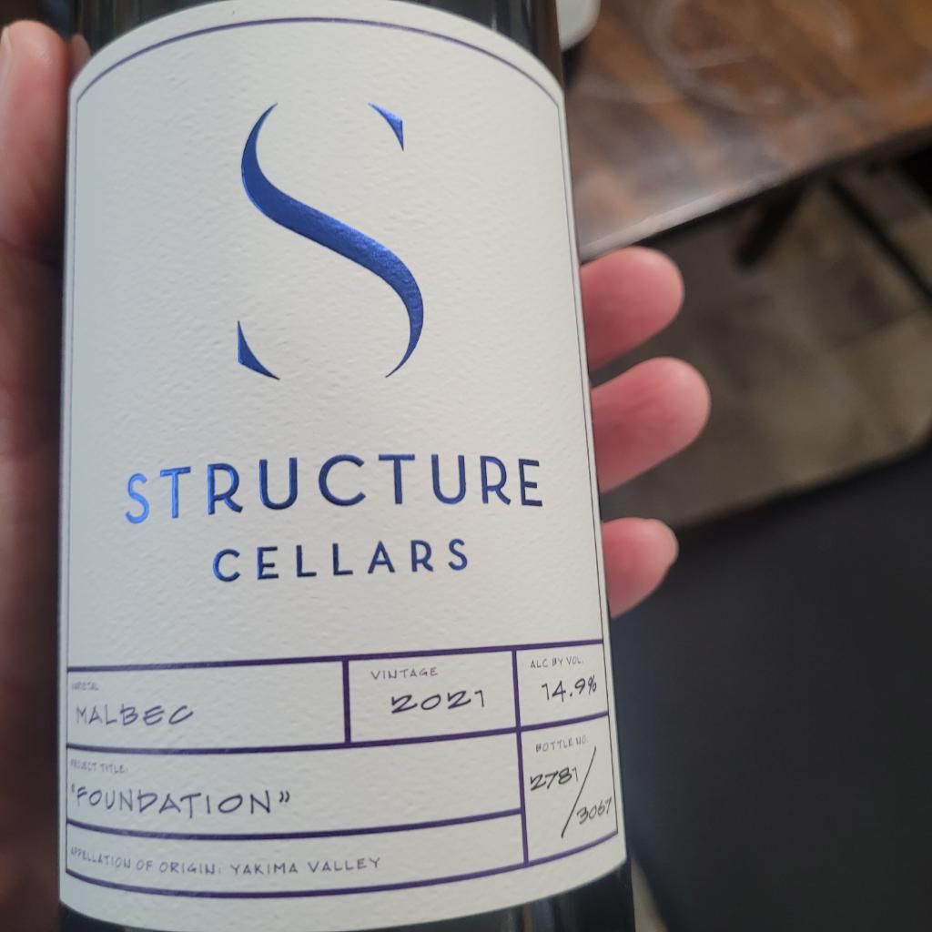 2021 Structure Cellars Malbec Foundation, USA, Washington, Columbia ...