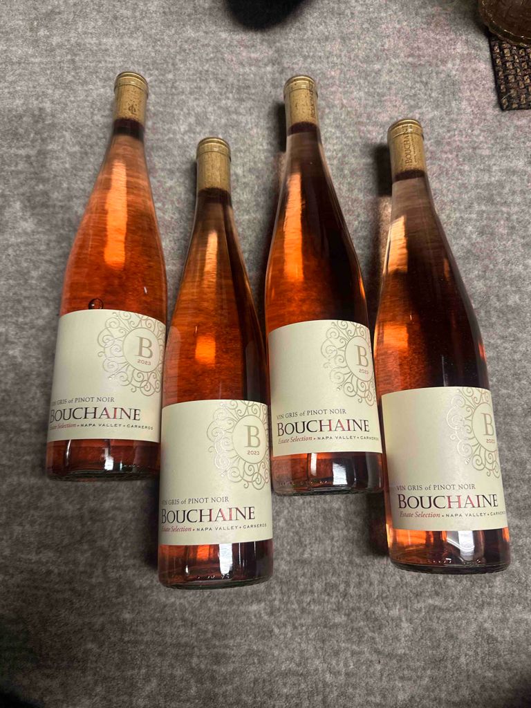 2023 Bouchaine Vin Gris of Pinot Noir Estate Vineyard, USA, California ...