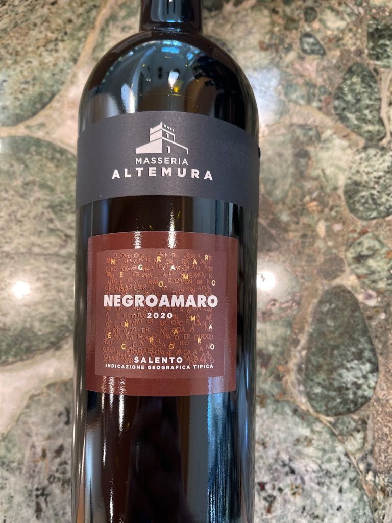 2020 Masseria Altemura Negroamaro Salento IGT, Italy, Puglia, Salento IGT - CellarTracker