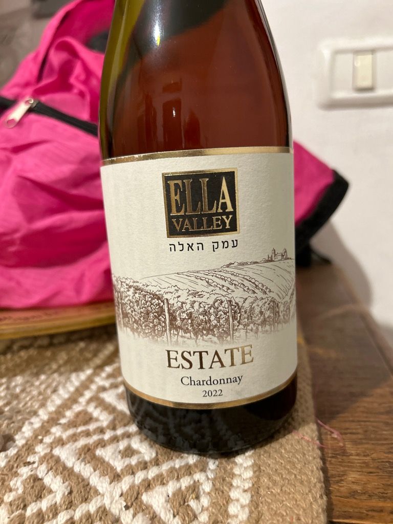 2022 Ella Valley Vineyards Chardonnay, Israel, Judean Hills, Ella ...