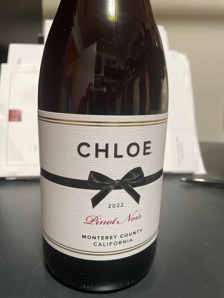 2022 Chloe Wines Pinot Noir, USA, California, Central Coast, Monterey ...