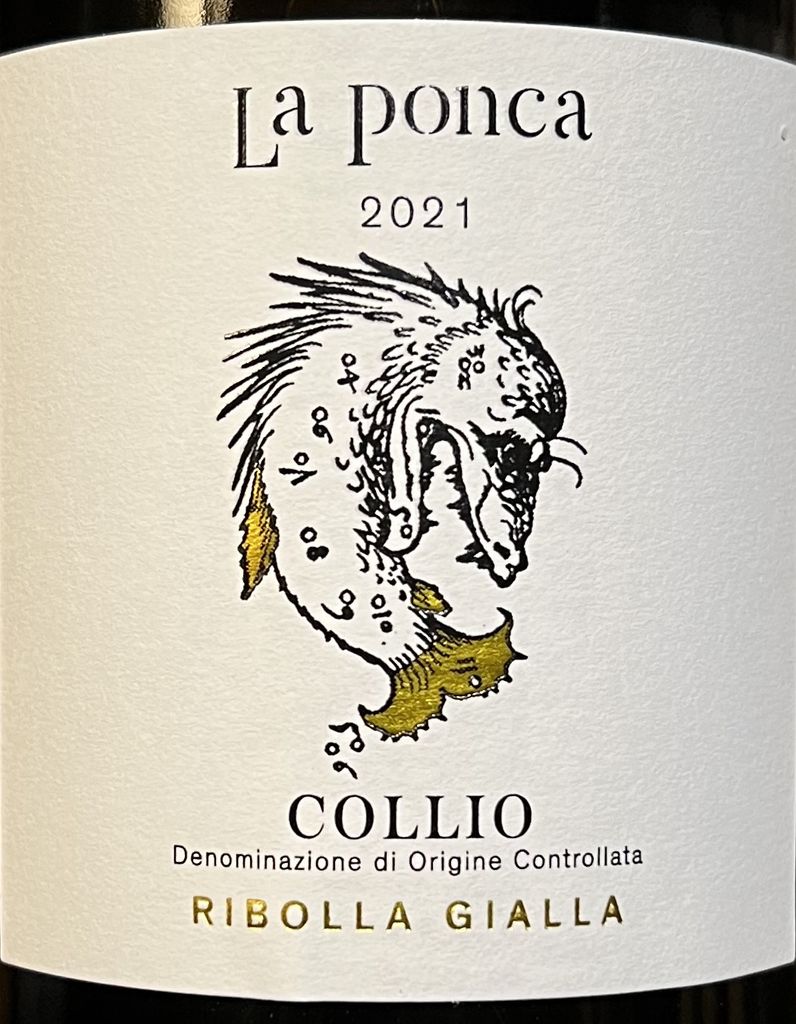 2021 Tenuta La Ponca Collio Ribolla Gialla, Italy, Friuli-Venezia ...
