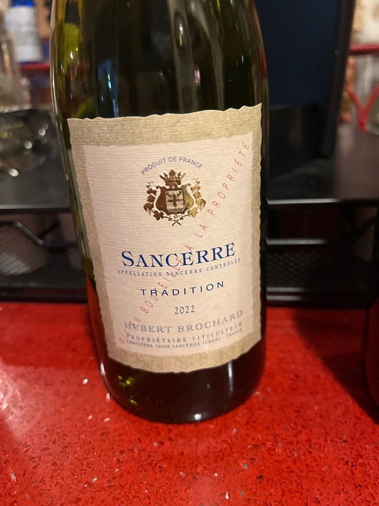 2022 Hubert Brochard Sancerre Tradition, France, Loire Valley, Upper ...