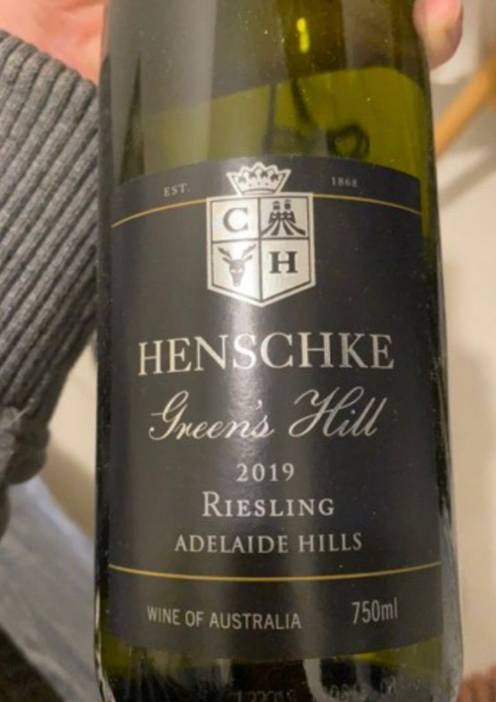2019 Henschke Riesling Green's Hill, Australia, South Australia, Mount ...