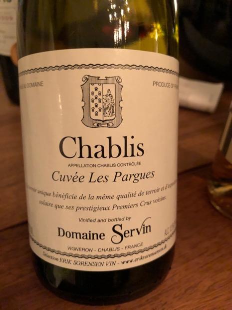 2009 Domaine Servin Chablis Les Pargues, France, Burgundy, Chablis ...