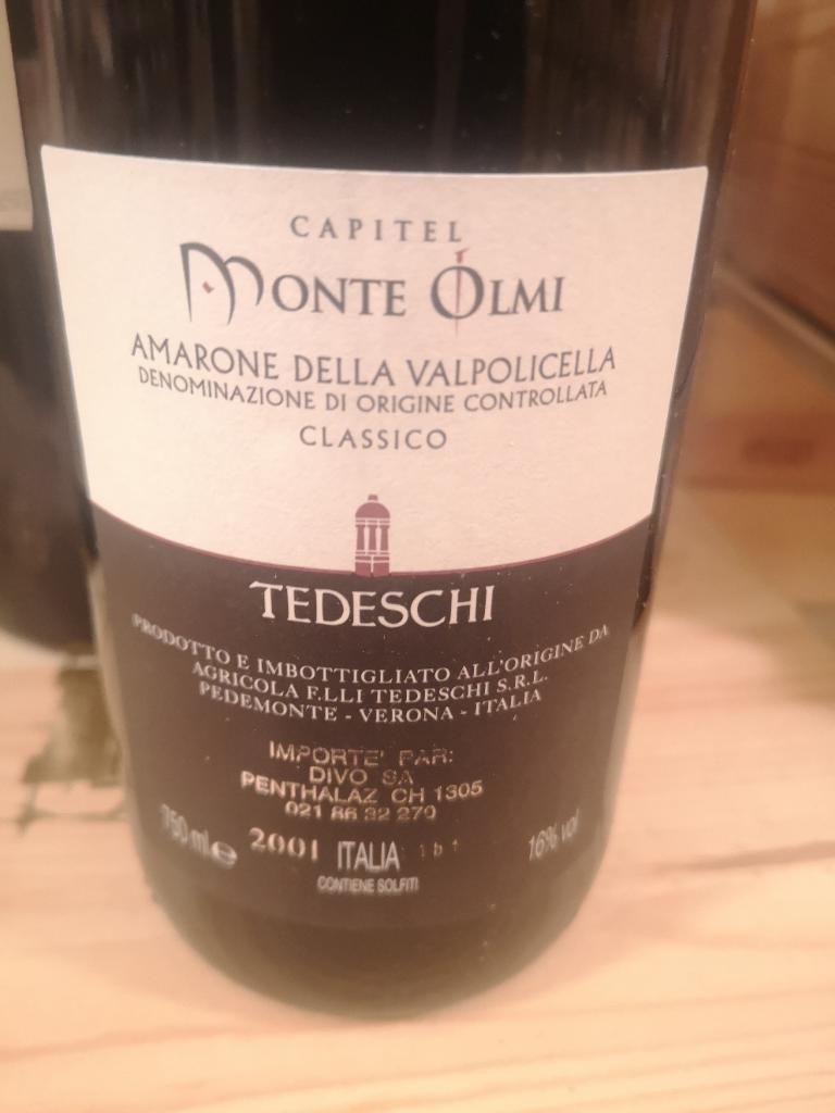 2003 Tedeschi Amarone della Valpolicella Classico Riserva Capitel Monte ...