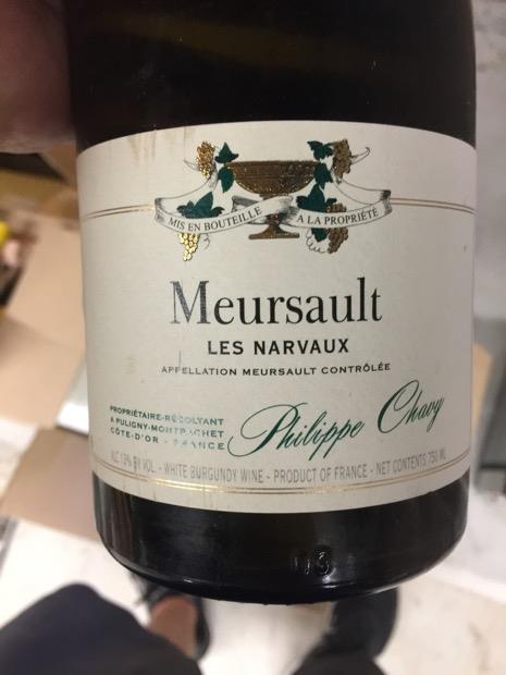 2014 Philippe Chavy Meursault Les Narvaux, France, Burgundy, Côte de ...