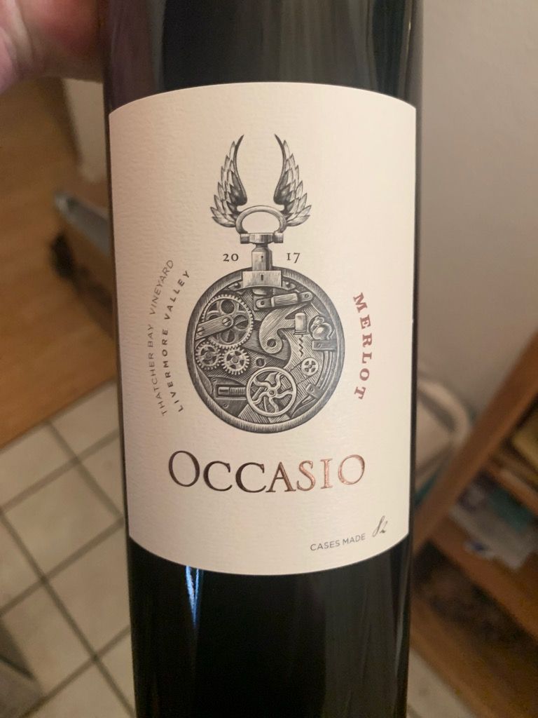 2018 Occasio Merlot Thatcher Bay Vineyard, USA, California, San ...