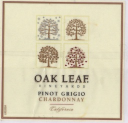 NV Oak Leaf Vineyards Pinot Grigio/Chenin Blanc, USA, California ...