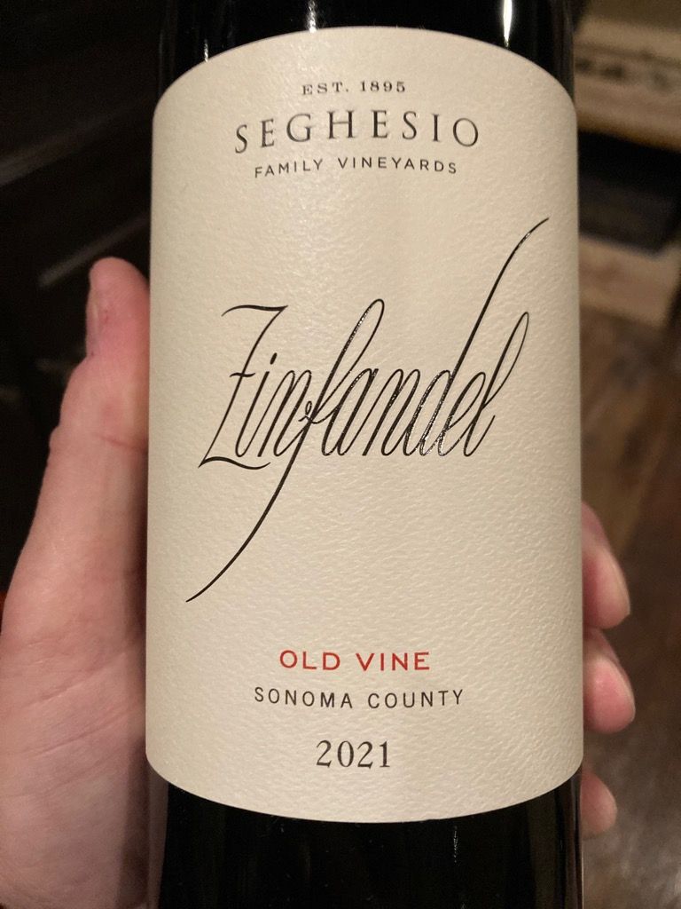 2021 Seghesio Family Vineyards Old Vine Zinfandel, USA, California, Sonoma County - CellarTracker