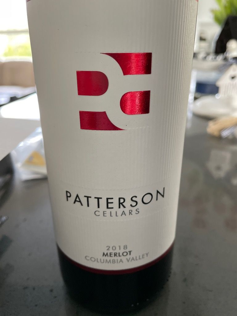 2018 Patterson Cellars Merlot, USA, Washington, Columbia Valley ...