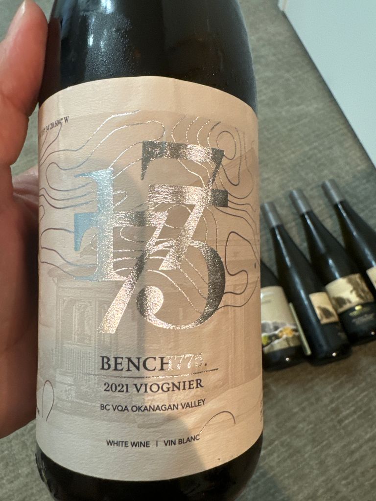 2021 Bench 1775 Viognier, Canada, British Columbia, Okanagan Valley ...