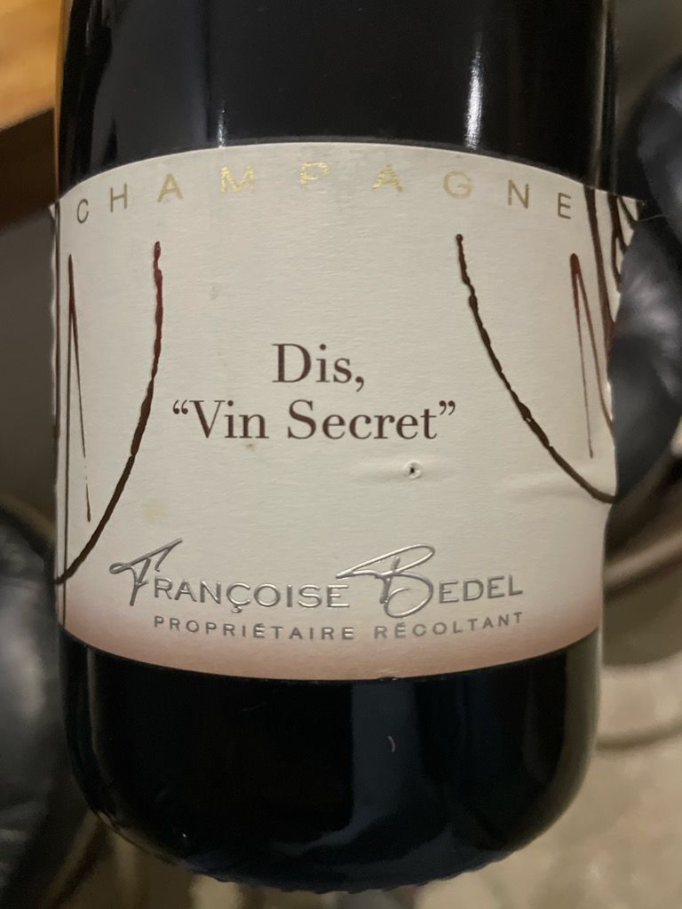 2014 Françoise Bedel Champagne Dis, "Vin Secret" Extra Brut, France ...