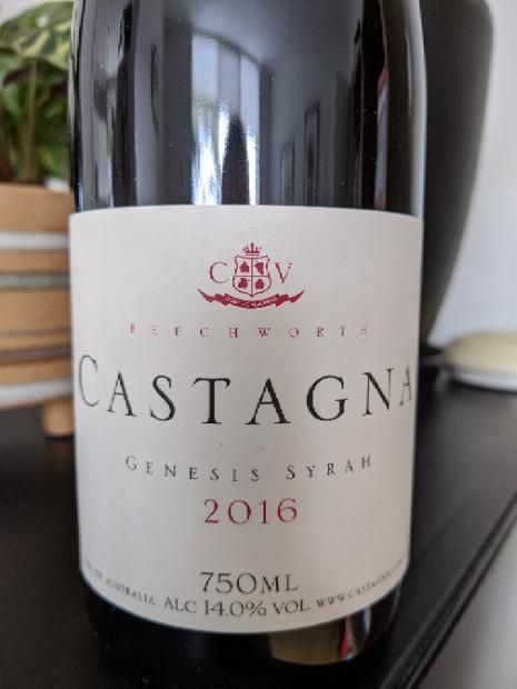 2016 Castagna Syrah Genesis, Australia, Victoria, North East ...
