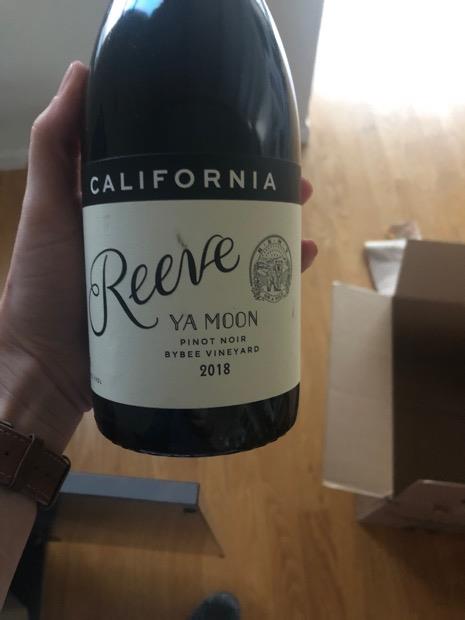 2018 Reeve Wines Pinot Noir Ya Moon Bybee Vineyard, USA, California ...