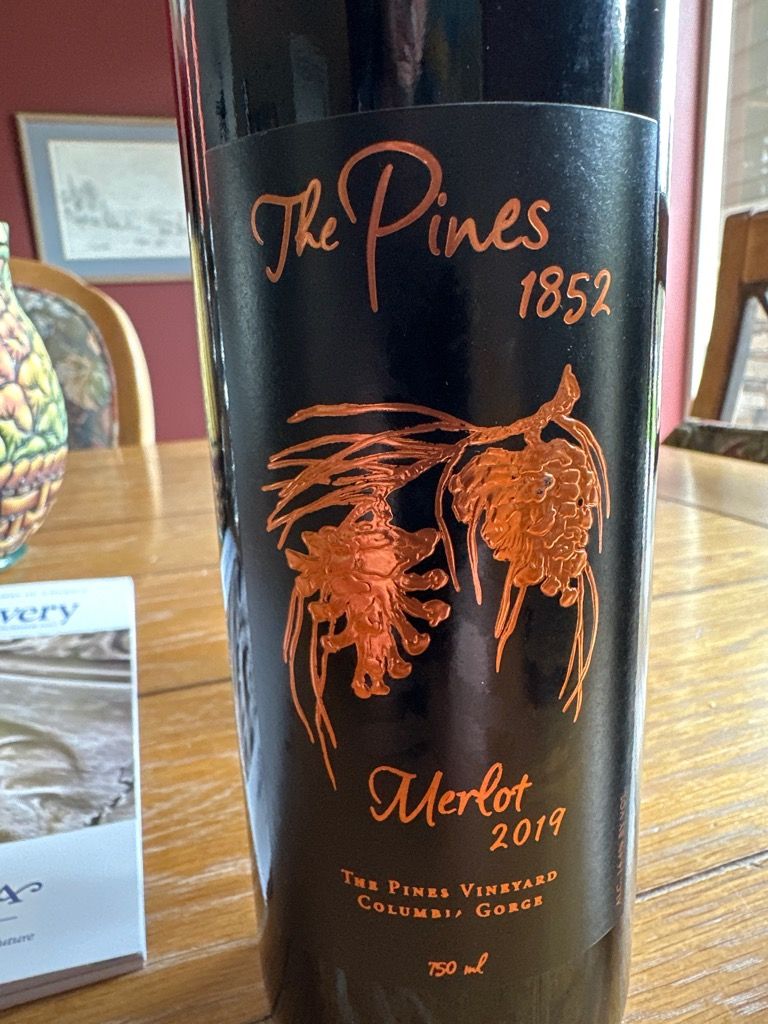 2019 The Pines 1852 Merlot The Pines Vineyard, USA, Oregon, Columbia ...