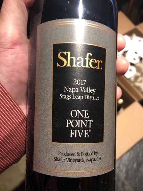 2017 Shafer Cabernet Sauvignon One Point Five, USA, California, Napa ...
