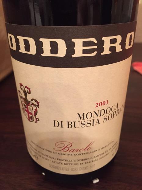 2001 Oddero Barolo Bussia Soprana Vigna Mondoca, Italy, Piedmont ...