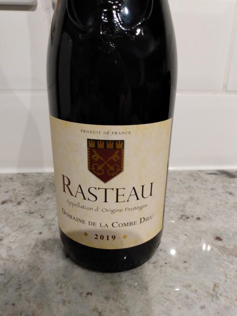 2019 Domaine de la Combe Dieu Rasteau, France, Rhône, Southern Rhône ...