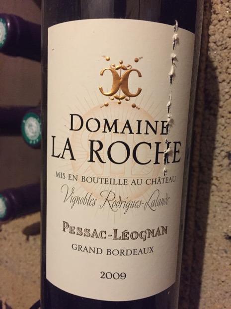 2009 Château Roche-Lalande Domaine La Roche, France, Bordeaux, Graves ...