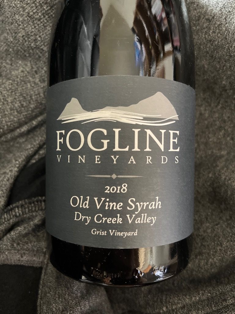 2018 Fogline Vineyards Syrah Old Vine Grist Vineyard, USA, California ...