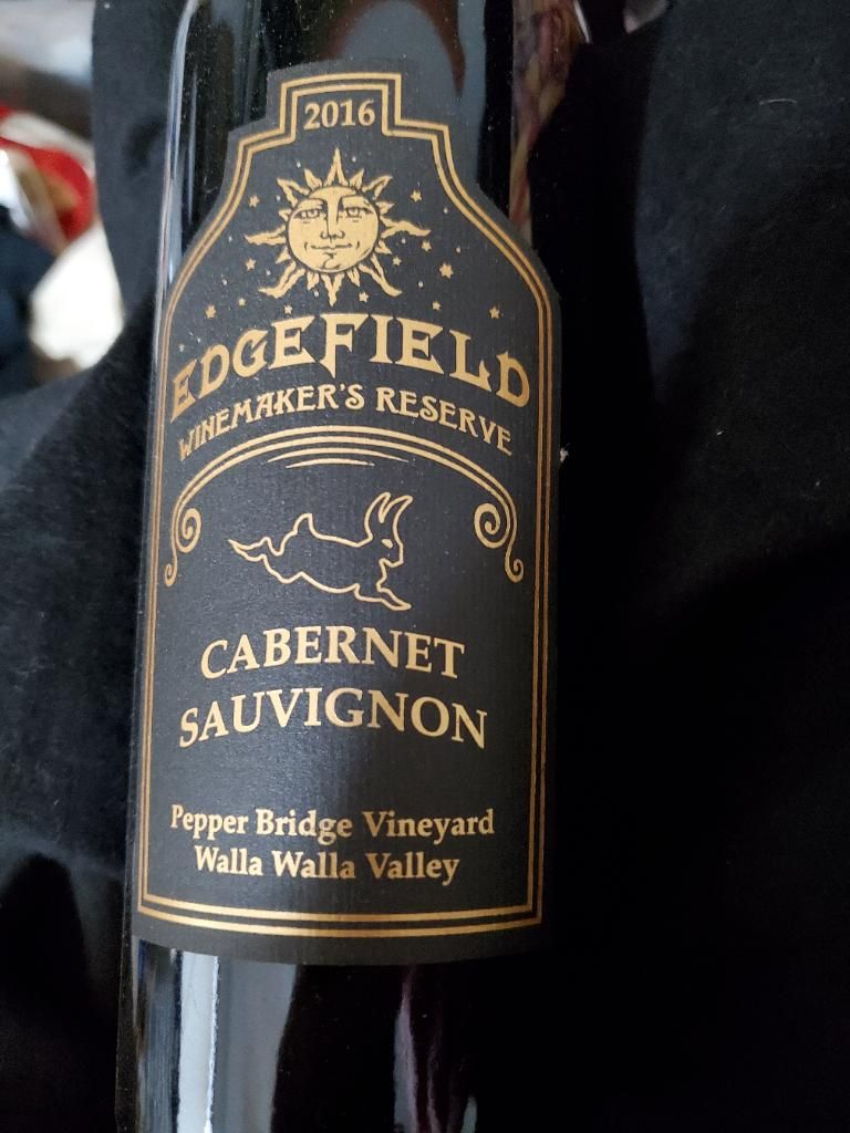 2015 Edgefield Winery Cabernet Sauvignon Winemaker's Reserve Pepper ...