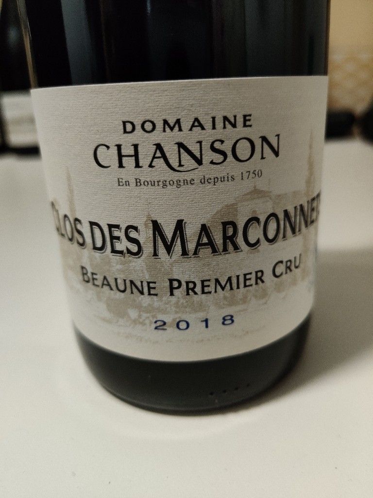 2018 Domaine Chanson Beaune 1er Cru Clos des Marconnets, France ...
