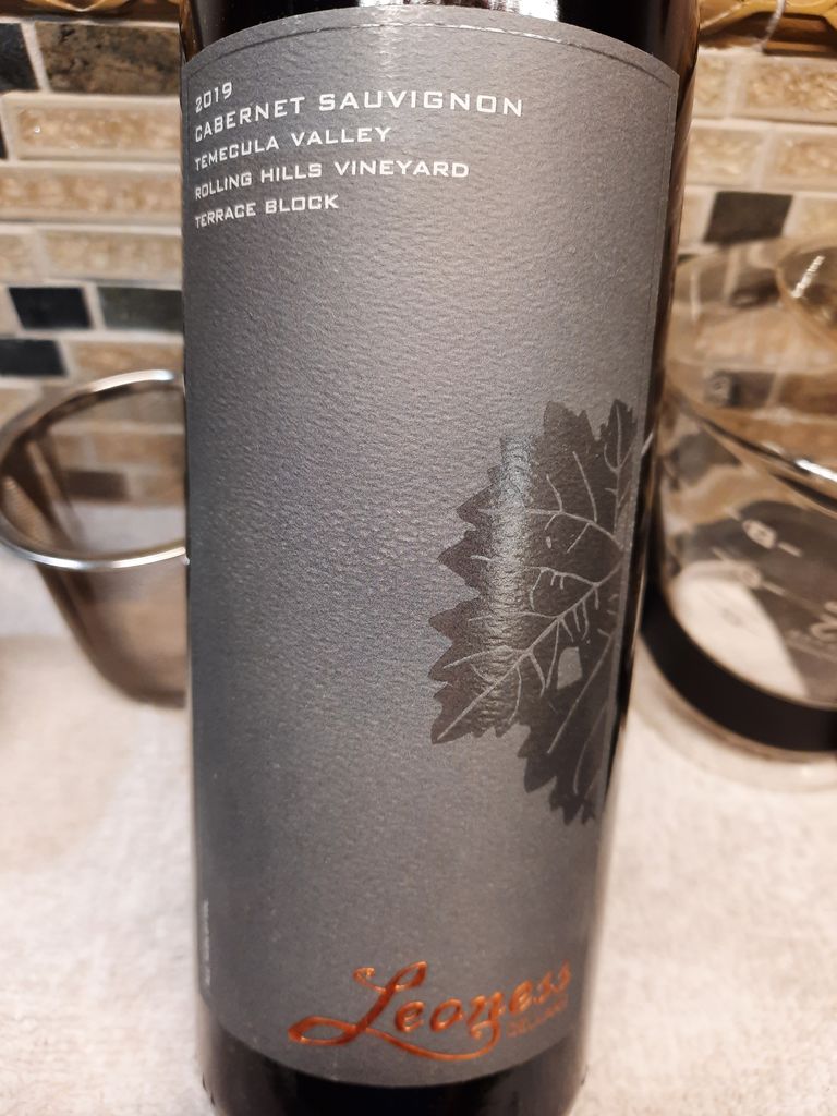 2021 Leoness Cellars Cabernet Sauvignon Terrace Block Rolling Hills ...