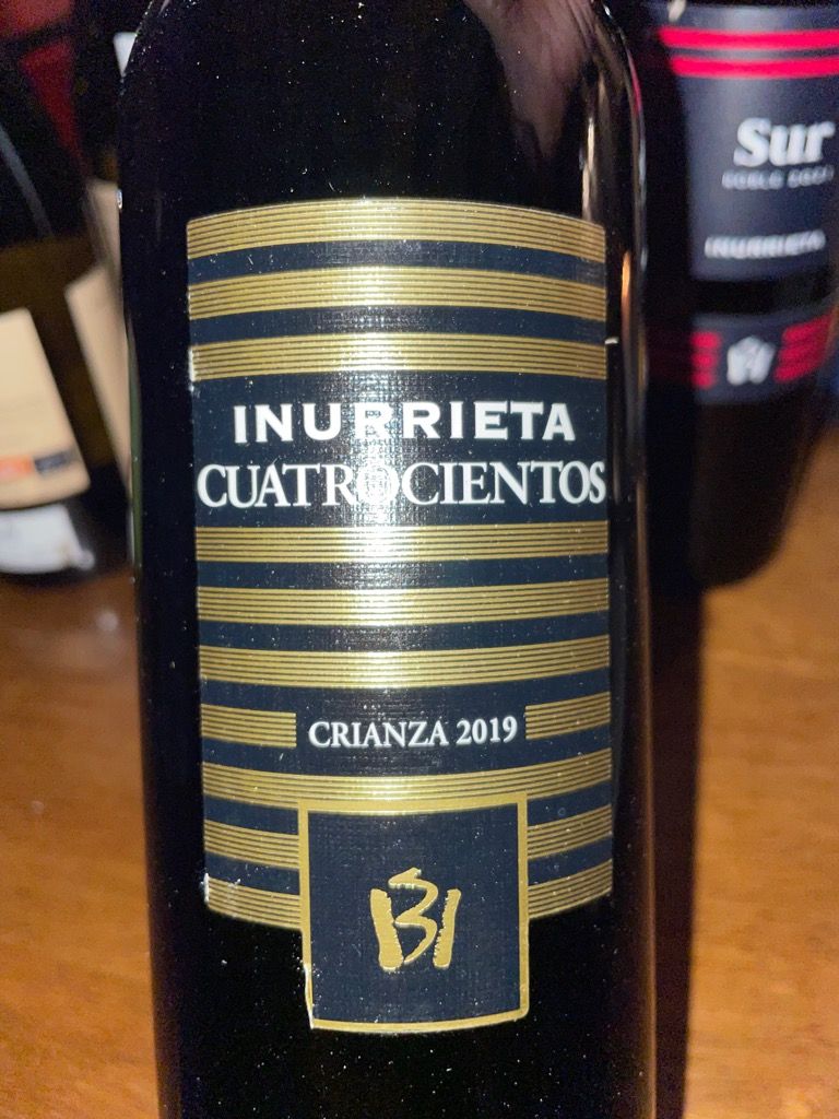 2019 Bodega Inurrieta Navarra Cuatrocientos Crianza, Spain, Navarra ...