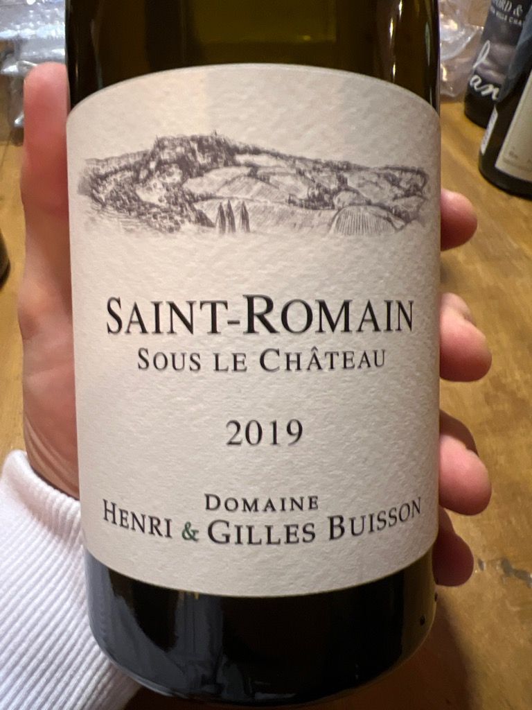 2021 Henri et Gilles Buisson Saint-Romain Sous le Chateau, France, Burgundy, Côte de Beaune ...