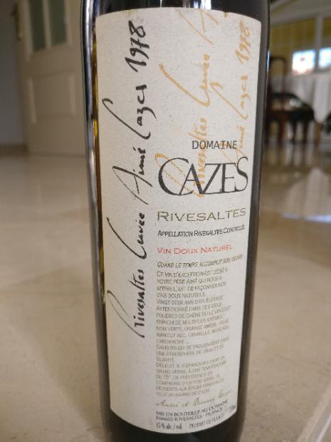 1989 Domaine Cazes Rivesaltes Cuvée Aimé Cazes, France, Languedoc ...