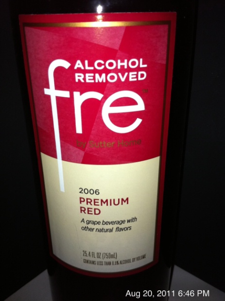 2005 Sutter Home Winery Fre Premium Red Non Alcoholic, USA, California ...