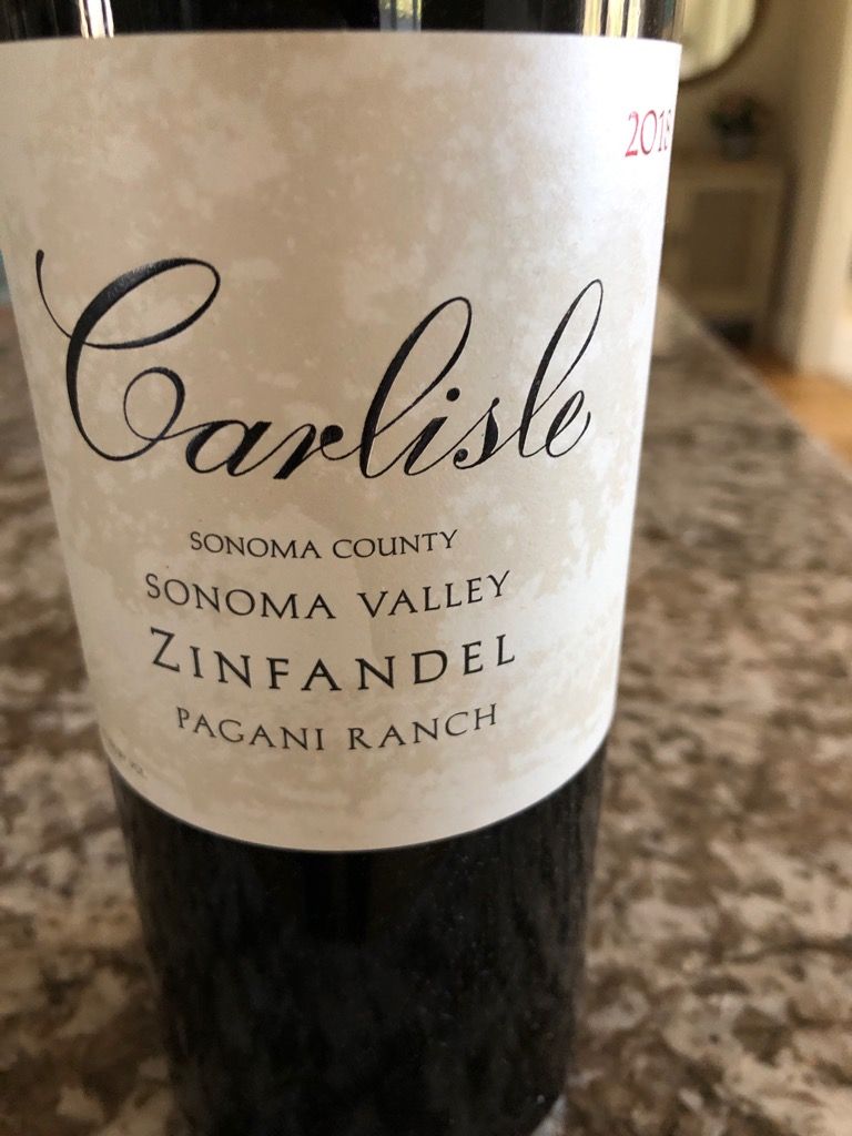 2018 Carlisle Zinfandel Pagani Ranch Sonoma Valley, USA, California ...