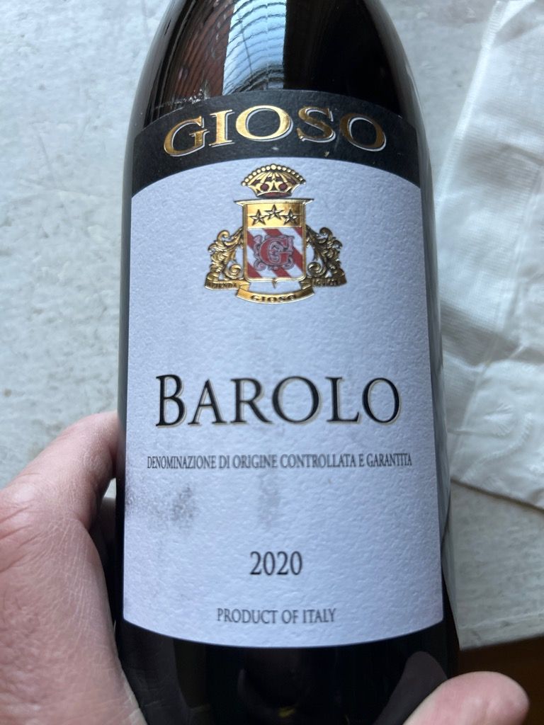 2020 Gioso Barolo, Italy, Piedmont, Langhe, Barolo - CellarTracker